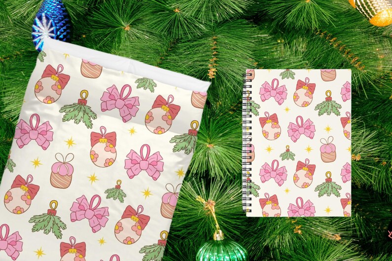 Retro Christmas Seamless Pattern, Seamless Christmas Commercial Use ...