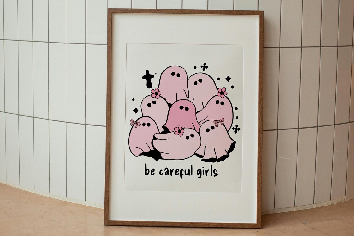 Ghost Halloween Png, Vintage Ghost Svg, Ghosts With Flowers , Pink ...