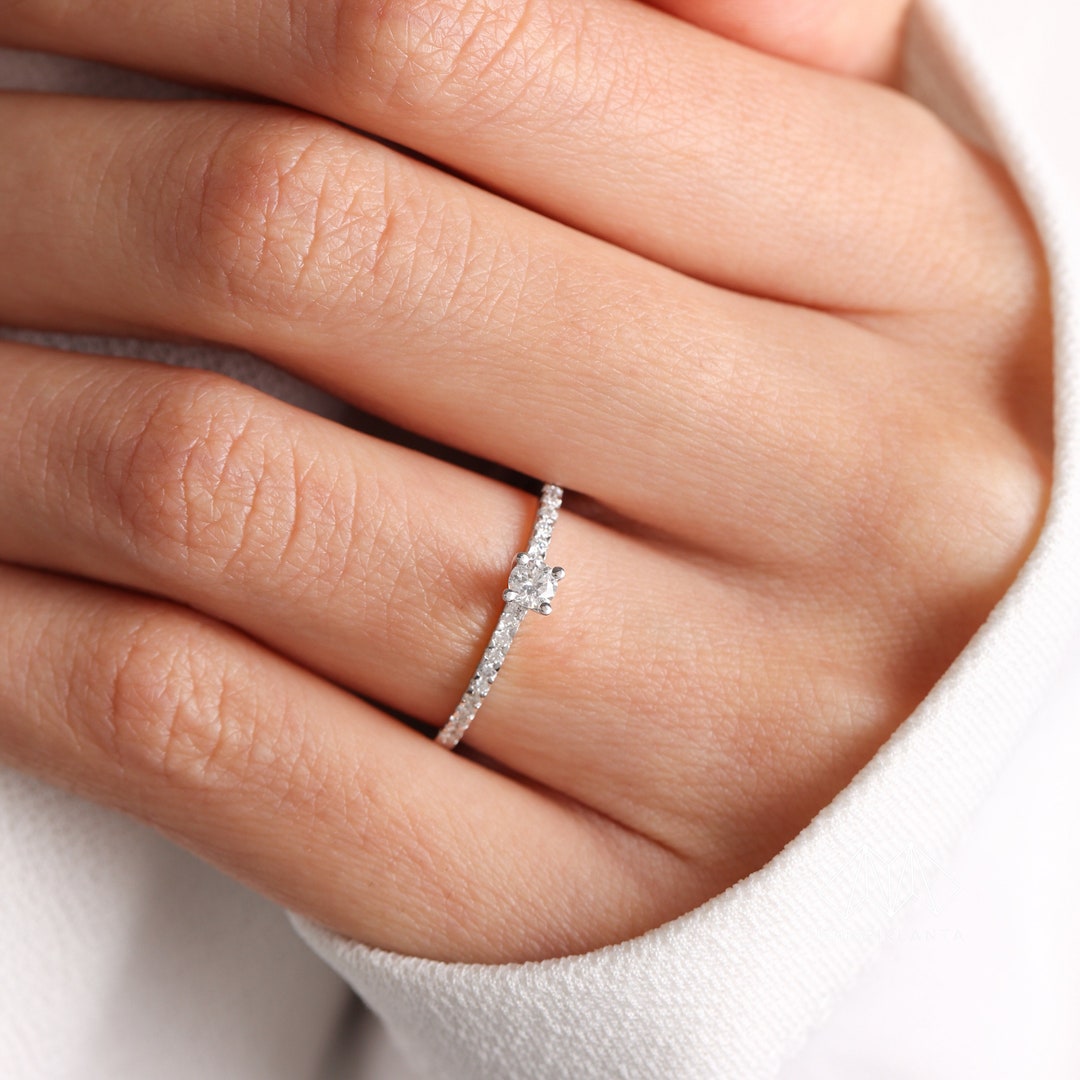 Diamond Unique Design Ring Wedding Ring Couple Rings Delicate Ring ...