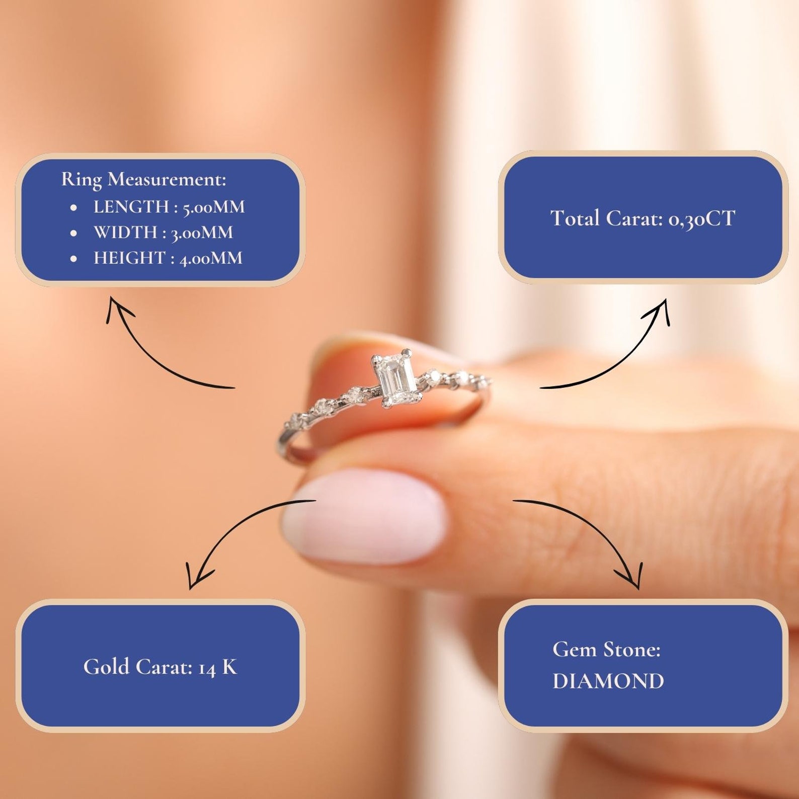 Dainty Diamond Engagement Ring Wedding Ring Couple Rings Delicate Ring ...