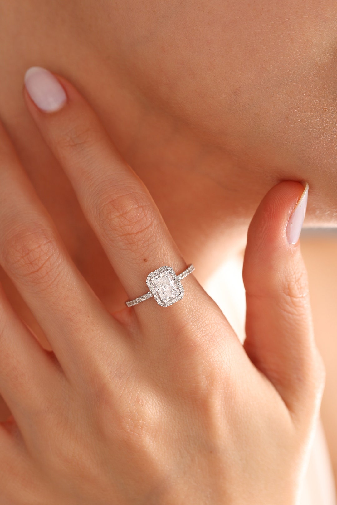 Diamond Promise Ring Engagement Ring Delicate Ring Promise Ring for Her ...