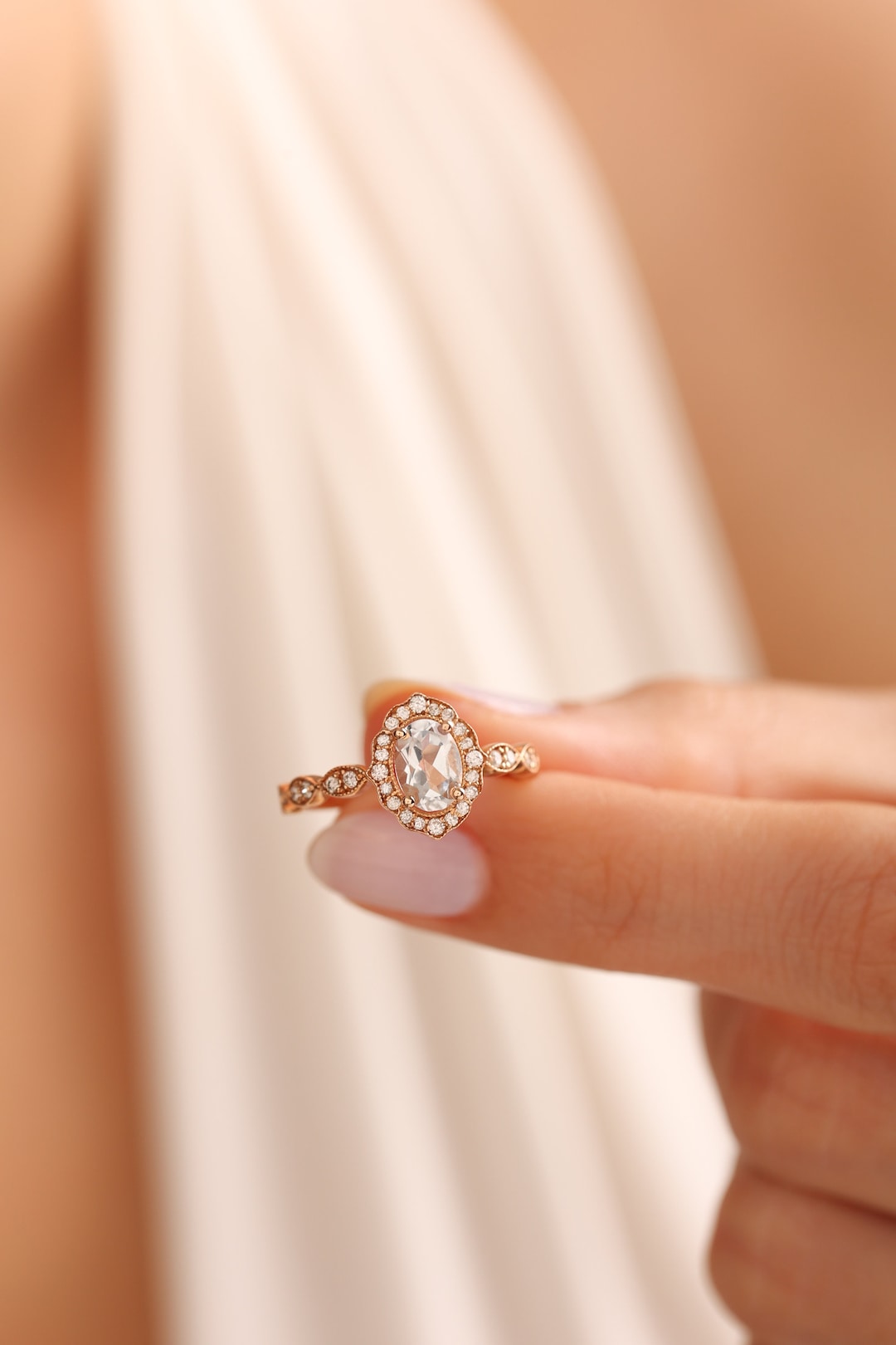 Diamond Promse Ring Wedding Ring Couple Rings Delicate Ring Promise ...