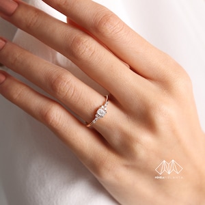 Diamond Promise Ring Wedding Ring Delicate Ring Promise Ring for Her Gifts for Her Promise Ring Couple Rings Trendy Rings Ring Gift