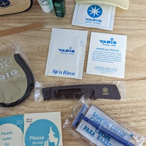 Vintage Varig Brazilian Airlines First Class Toiletry/amenities Kit - Etsy