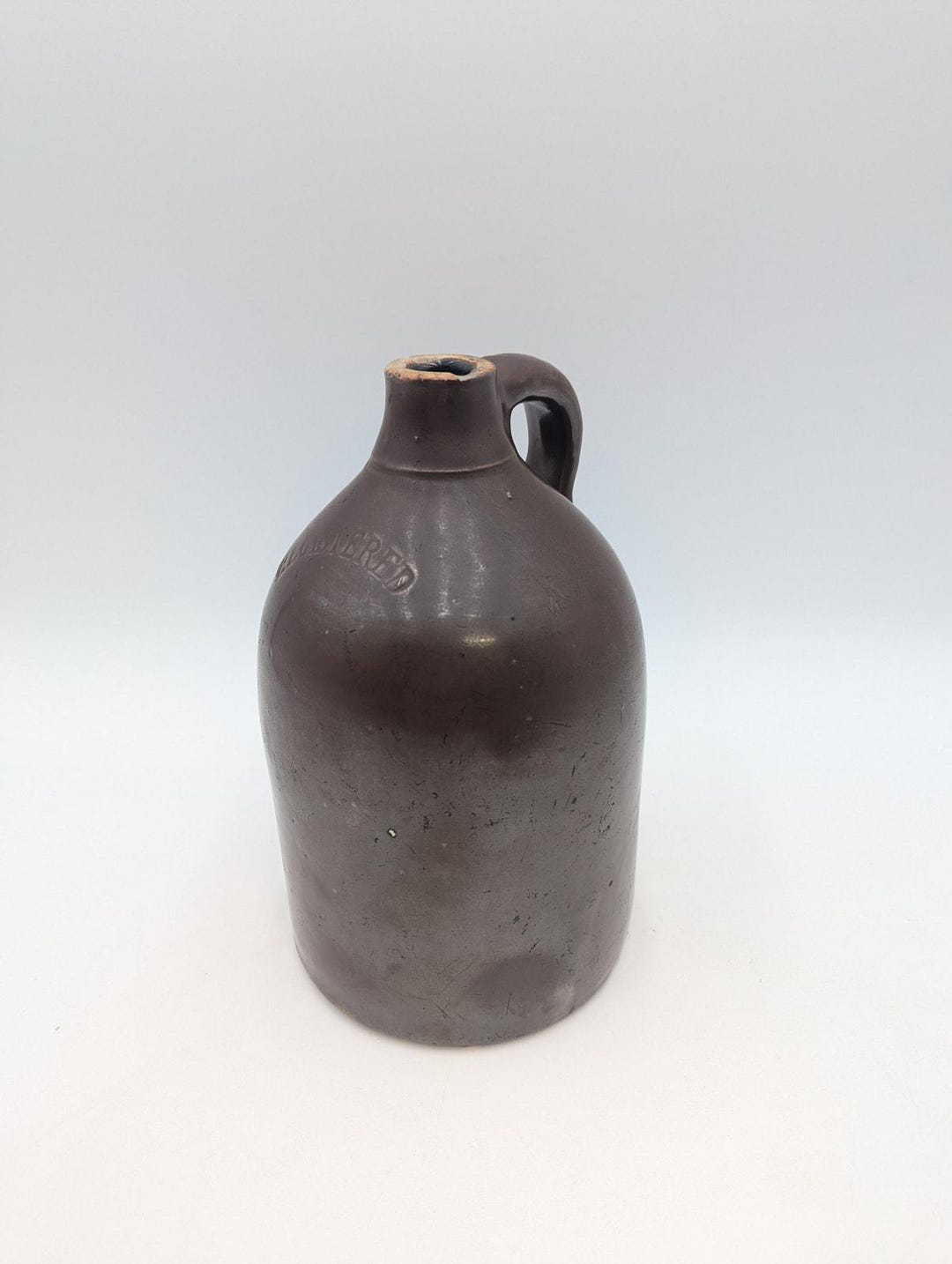 Antique Stoneware Crock Handled Jug Marked Registered 10" - Etsy