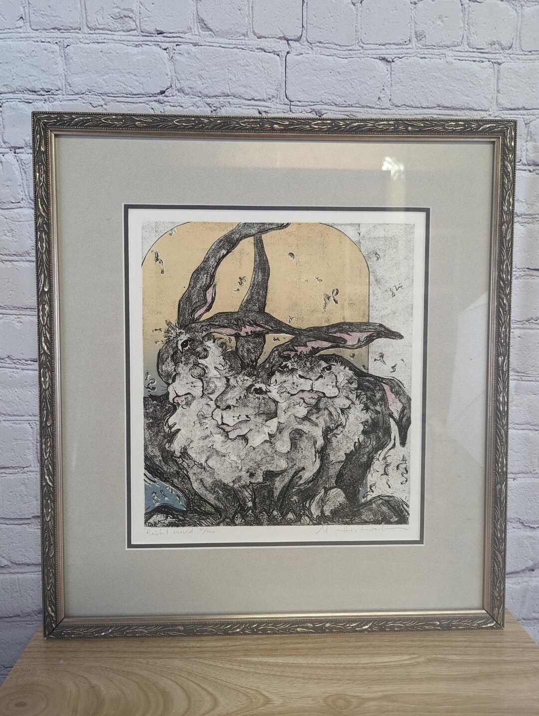 Marsha Heatwole Limited Edition Framed Print "rabbit Crowd" 80/166 - Etsy