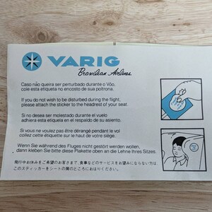 Vintage Varig Brazilian Airlines First Class Toiletry/amenities Kit - Etsy