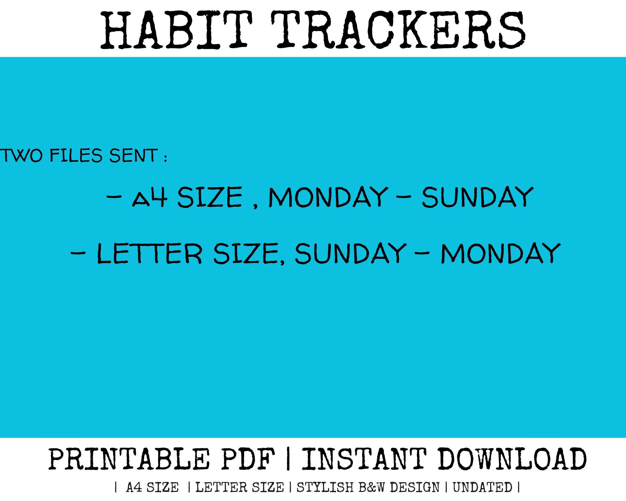 Habit Tracker Printable Habits and Routine Sheets Tracker Printable Pdf ...