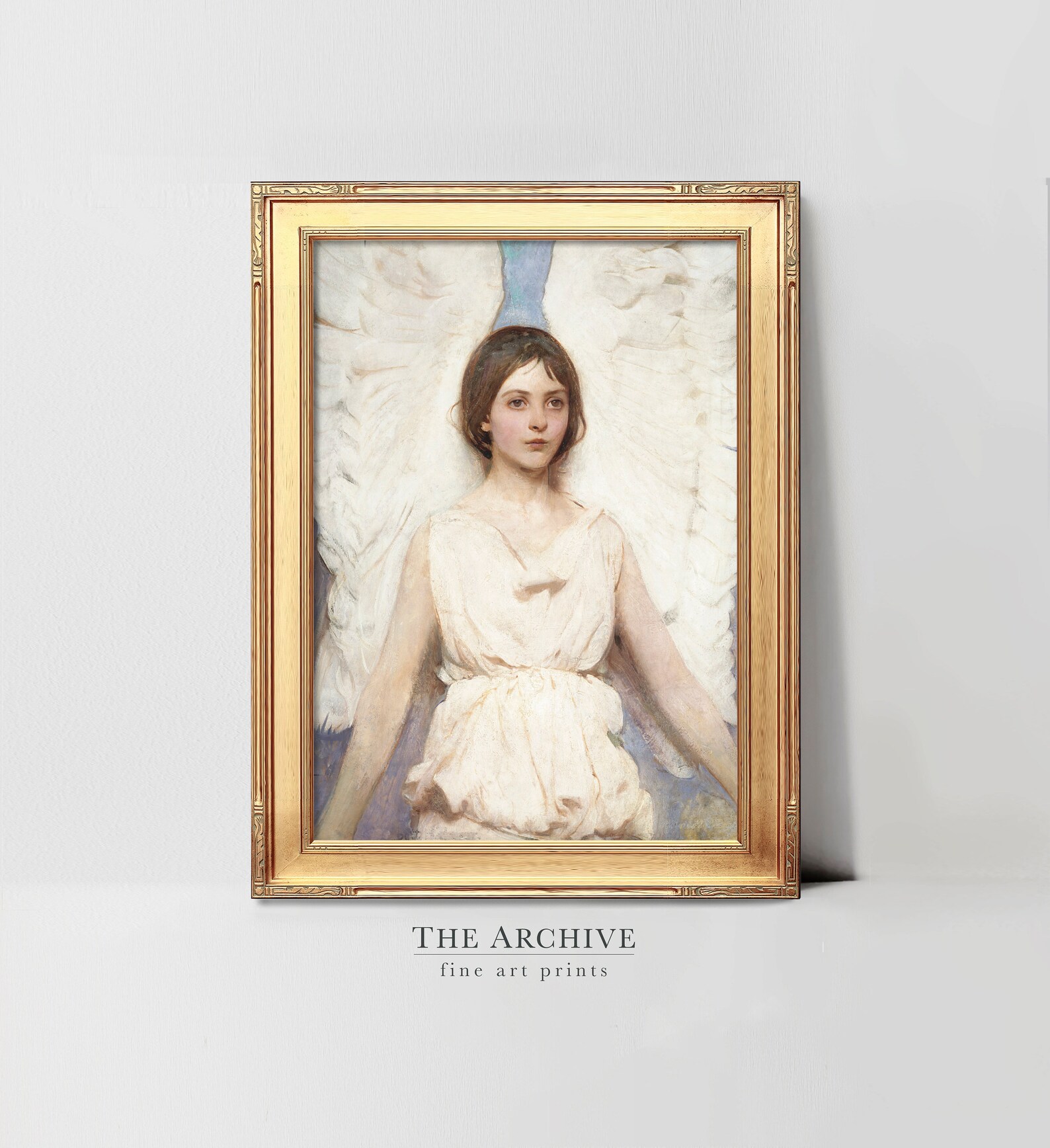 Classical Angel Portrait | Vintage Antique Oil Painting | Antique ...