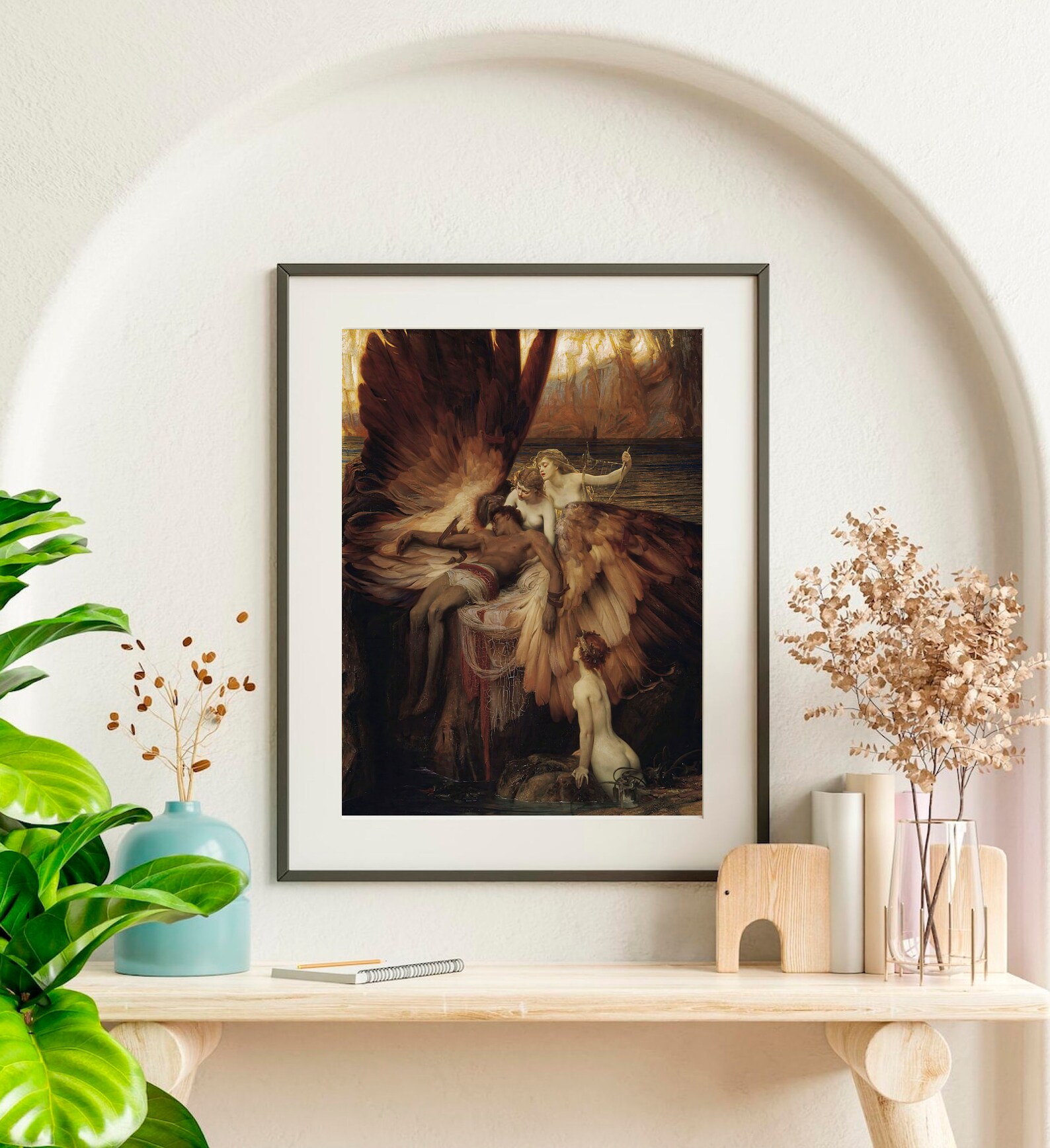Icarus and Nymphs Portrait | Digital Download Print Set | Vintage ...