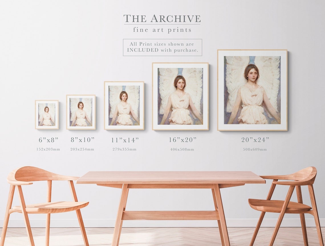 Classical Angel Portrait Vintage Antique Oil Painting - Etsy