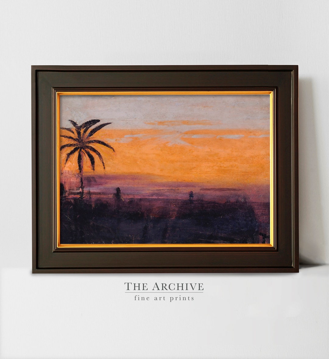 Sunset Island Landscape | Classical Oil Landscape | Vintage & Classical ...