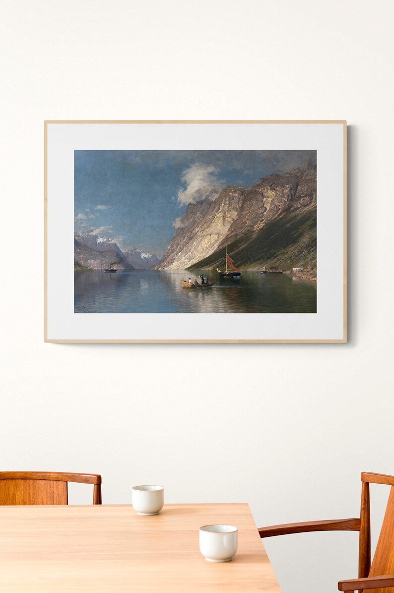Norwegian Farmhouse Decor Print | Nordic Folk Art | Scandi Style ...