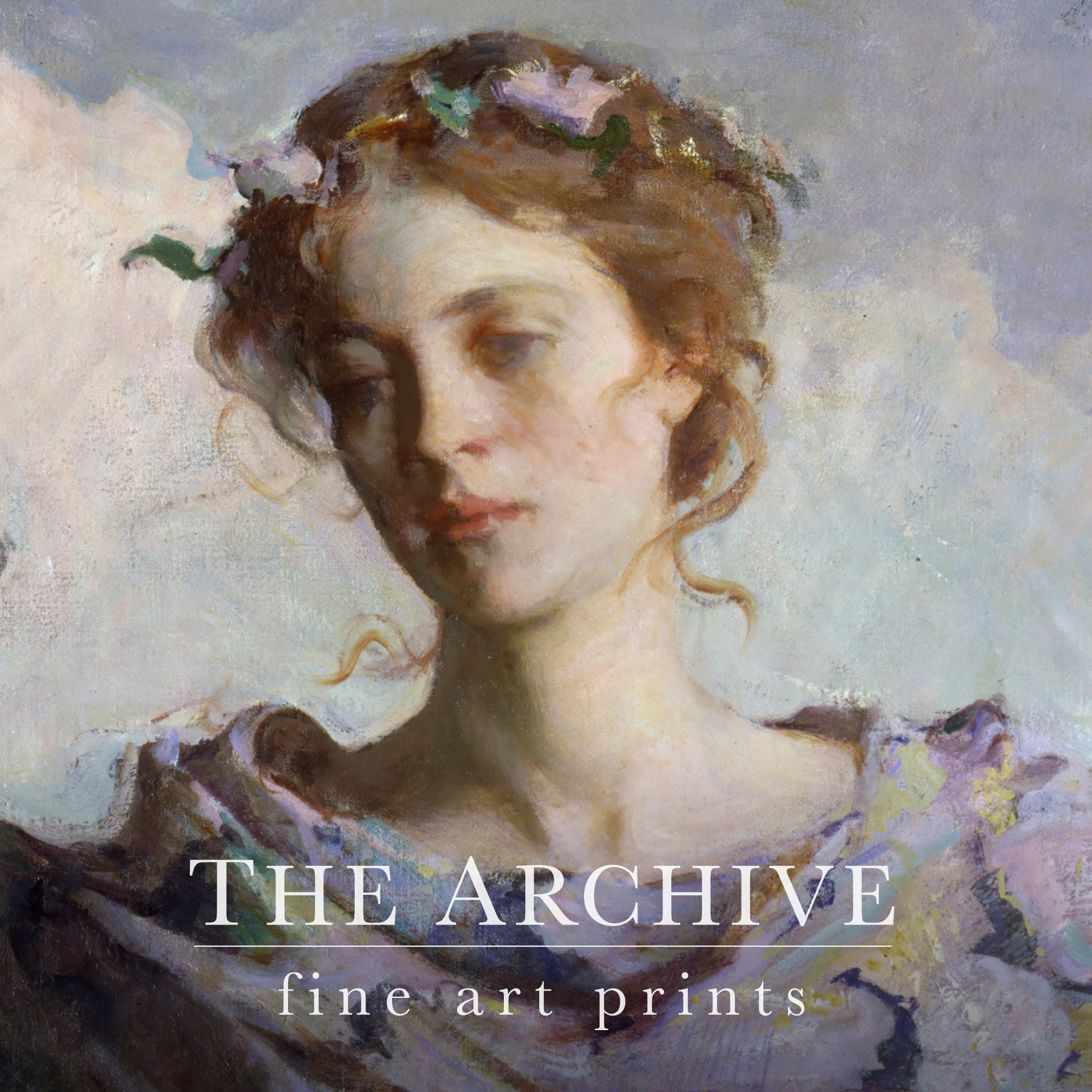 Vintage Goddess Portrait Painting Digital Art Print Set Antique Oil ...