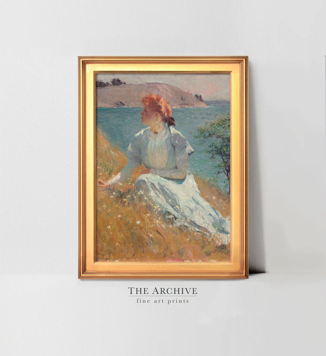 New England Coast Victorian Portrait | Vintage Academic Oil Painting ...