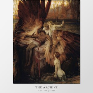 Icarus and Nymphs Portrait | Digital Download Print Set | Vintage ...