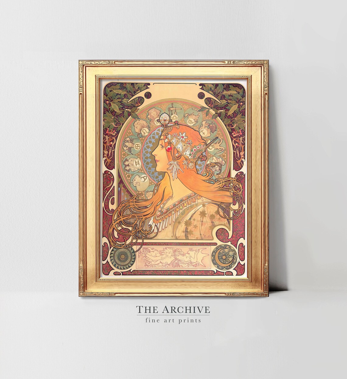 Alphonse Mucha Print Set | Vintage PRINTABLE Wall Art | Autumn Boho ...
