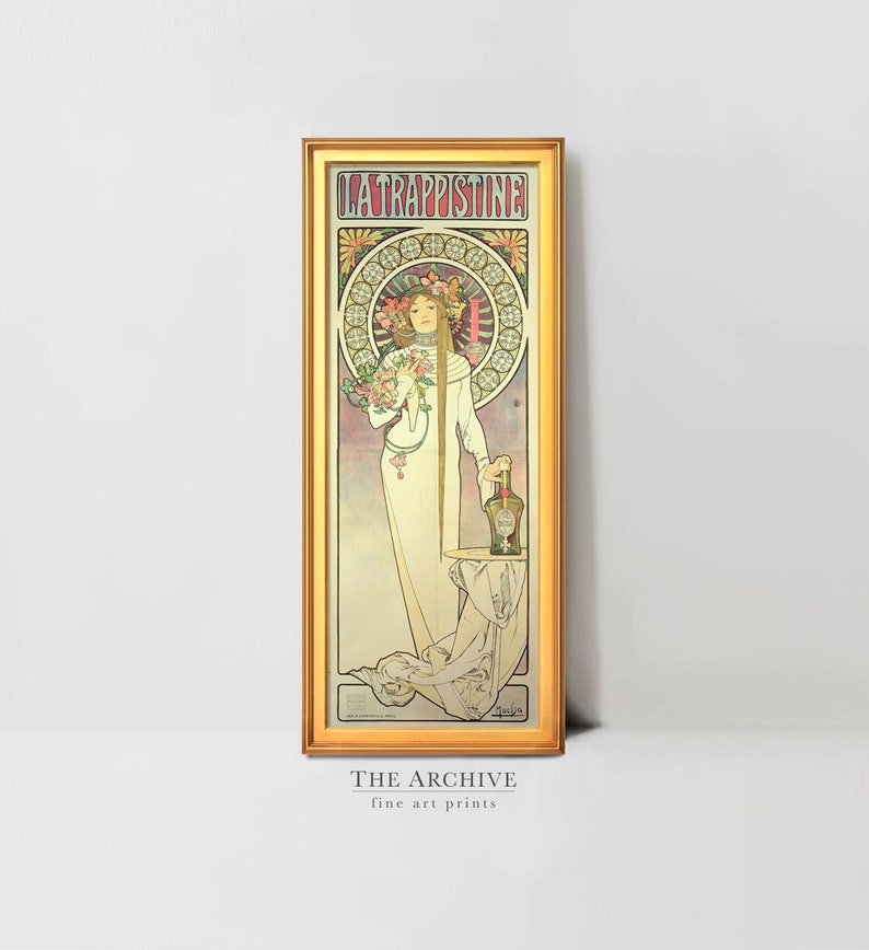 La Trappistine by Alphonse Mucha Print | Digital Art Print Set ...
