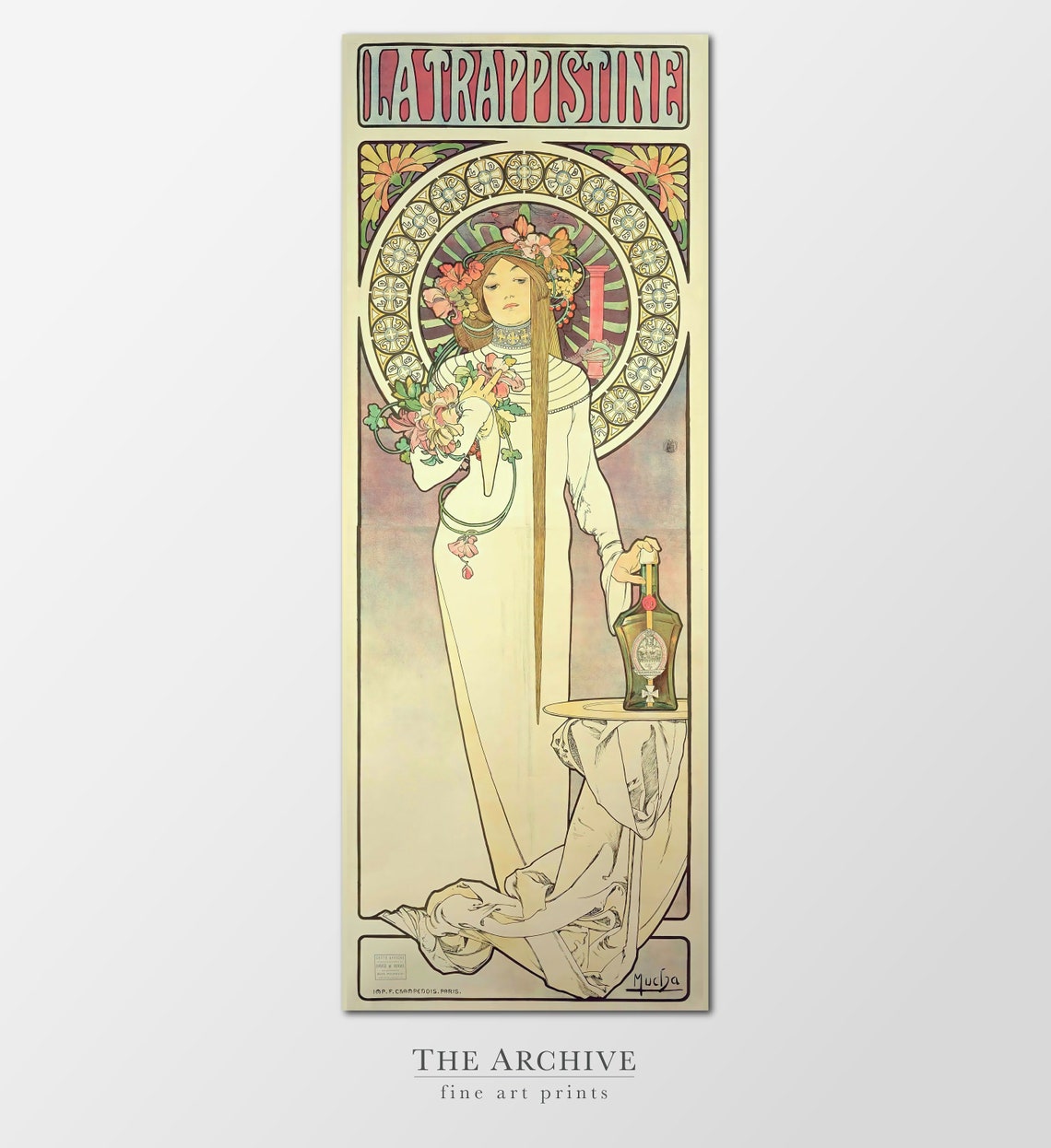 La Trappistine by Alphonse Mucha Print | Digital Art Print Set ...