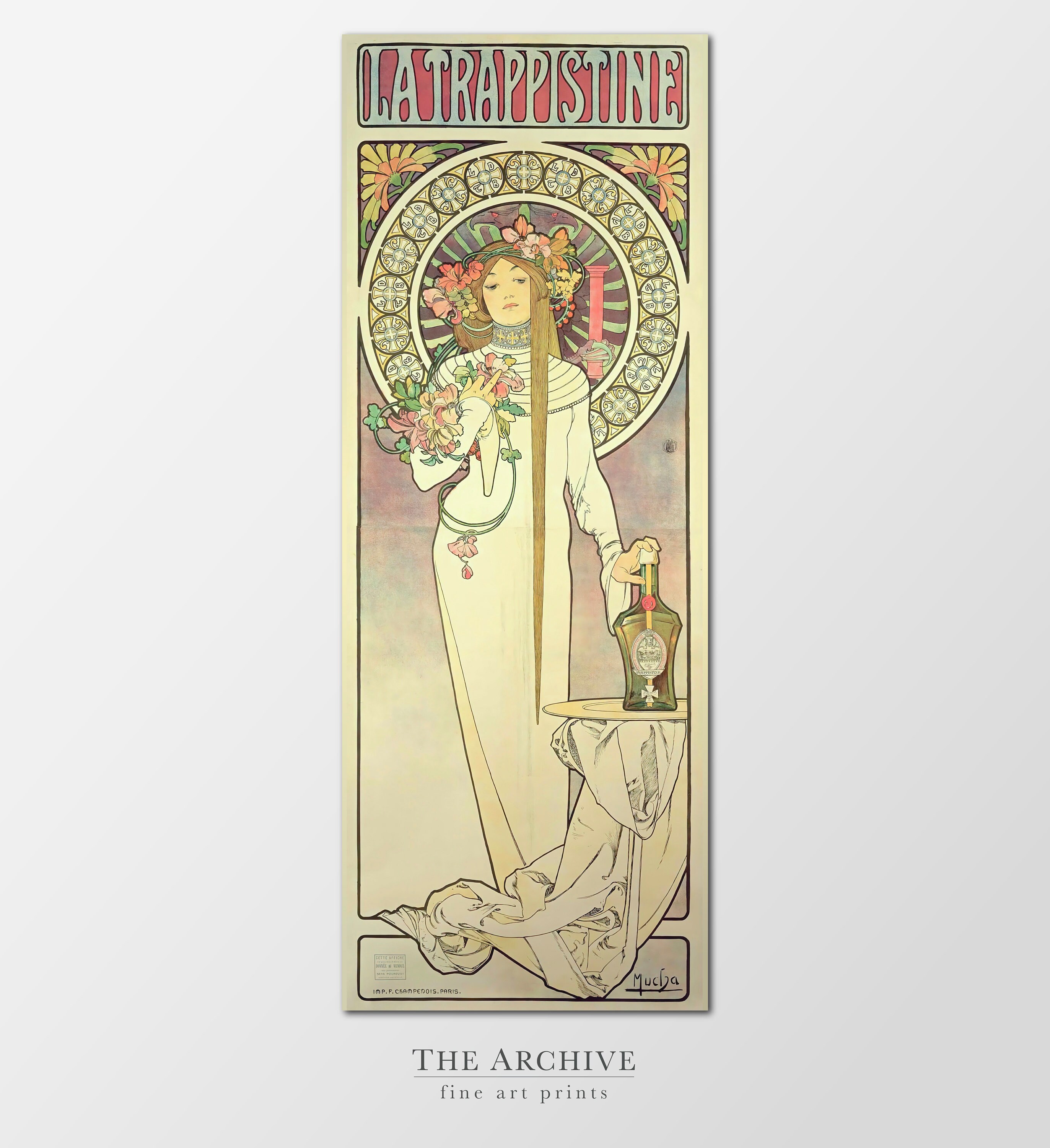 La Trappistine by Alphonse Mucha Print | Digital Art Print Set ...
