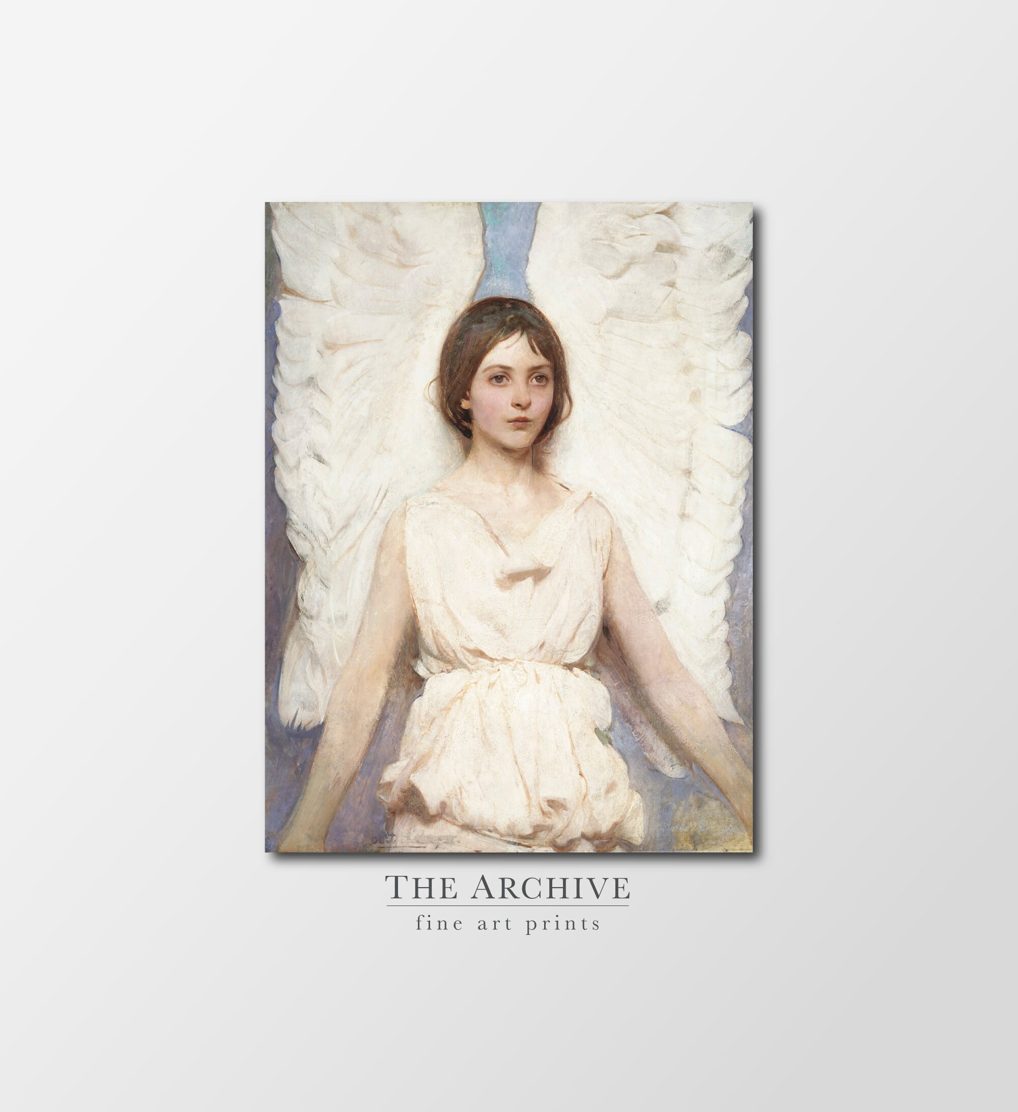 Classical Angel Portrait | Vintage Antique Oil Painting | Antique ...