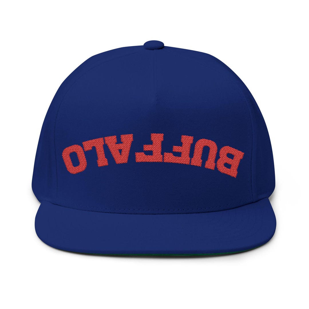 Buffalo Upside Down Flat Bill Cap - Buffalo Mafia Gift Hat - Football ...