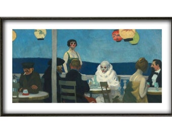 Edward Hopper Clown - Etsy