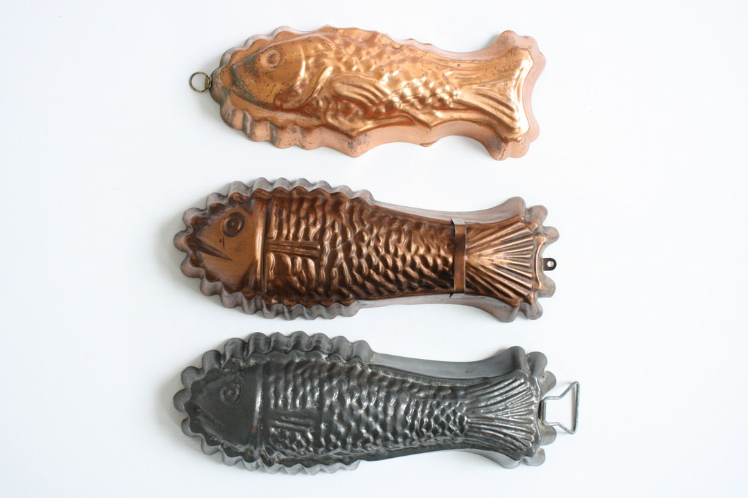 Vintage Fish Metal Pudding or Cake Moulds From the Fifties - Etsy