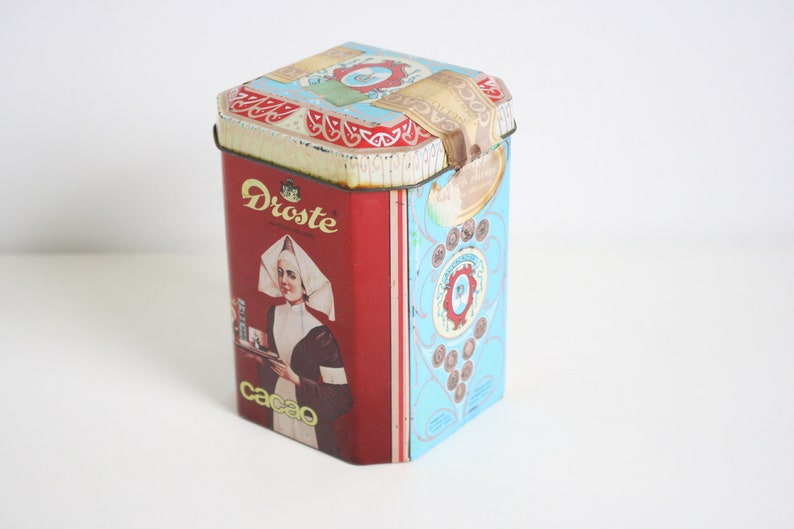 Vintage Dutch Droste Tin From the Eighties - Etsy