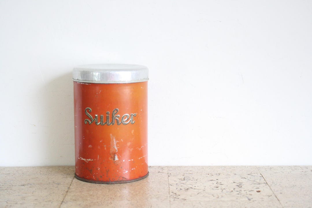Vintage Sugar Tin / Suiker Blik From Holland From the Fifties - Etsy
