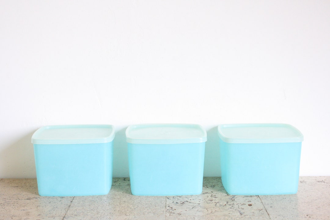 Three Vintage Tupperware Storage Containers From the Seventies - Etsy