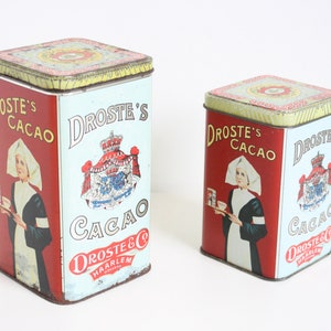 Two Vintage Dutch Droste Tins From the Seventies - Etsy