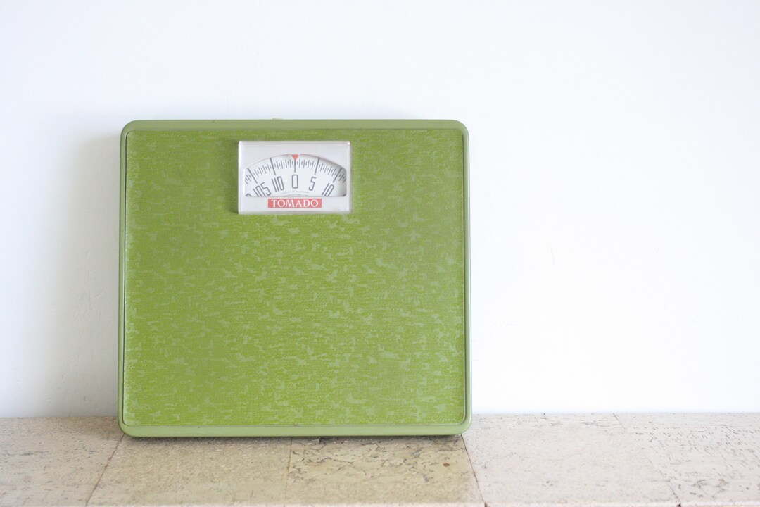 Vintage Olive Green Tomado Personal Bathroom Scale From the Seventies ...