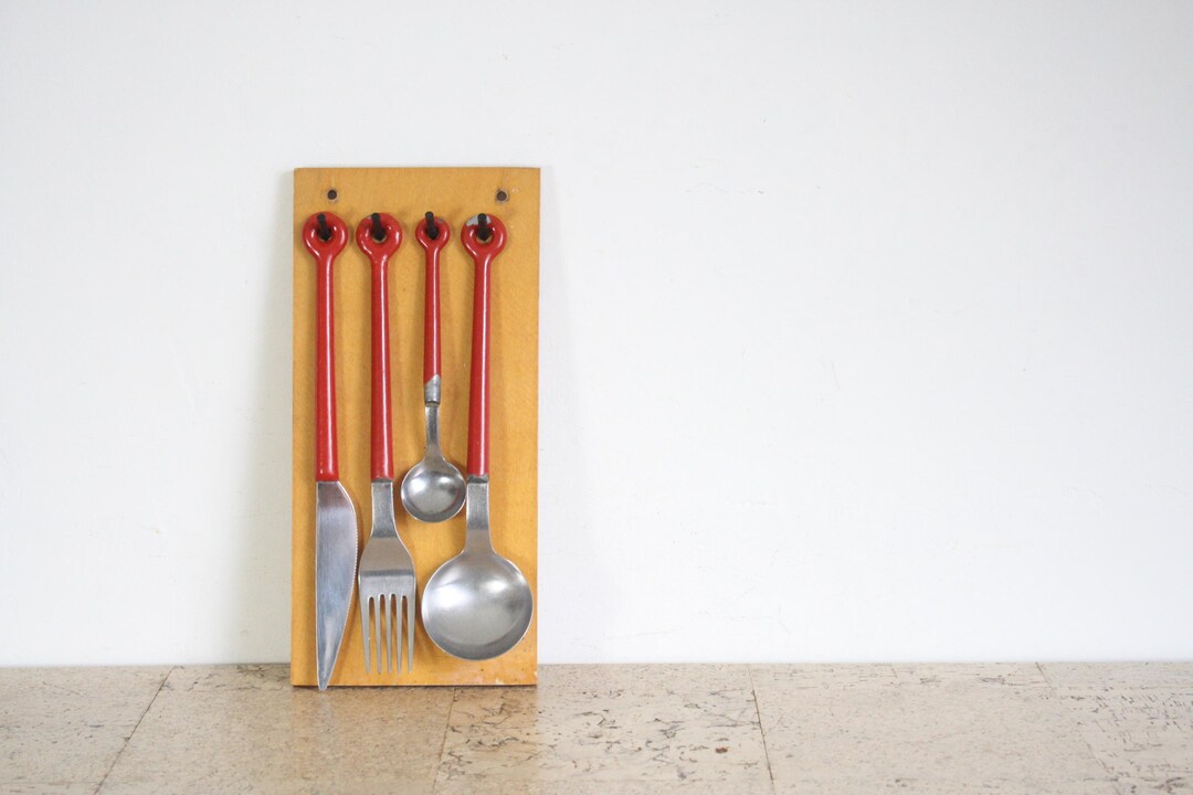 Vintage Mono Ring Probierset, Stainless Steel Cutlery Set for One, With ...