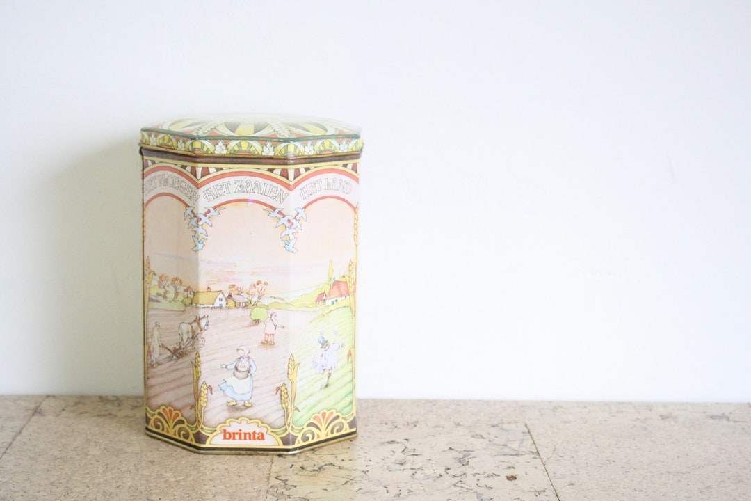 Dutch Brinta Tin for Cereal / Porridge From the Seventies - Etsy