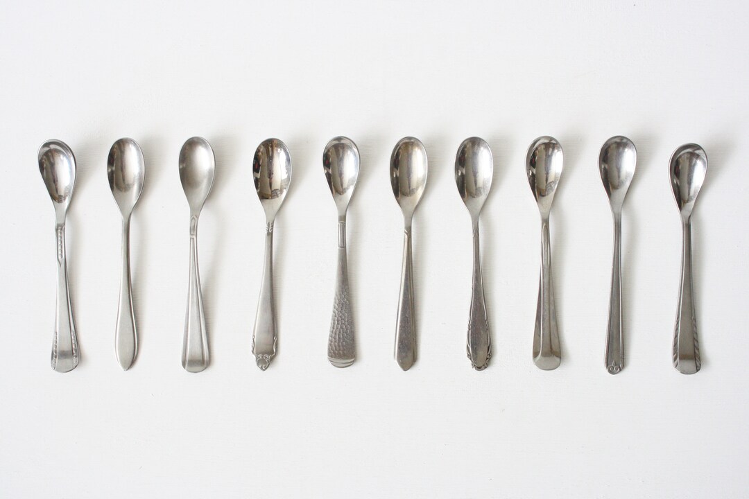 Ten Mismatched Tea Spoons From Gero & Sola From the Seventies - Set 4 ...