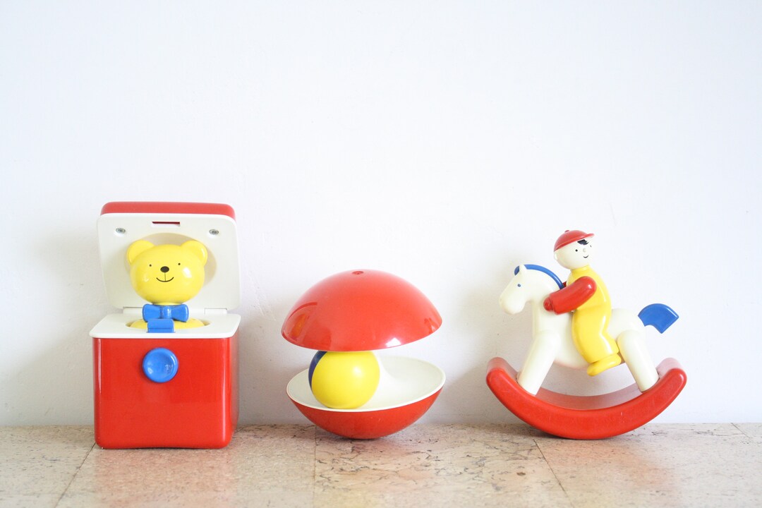 Three Vintage Plastic Toys From Ambi Toys From the Seventies - Etsy