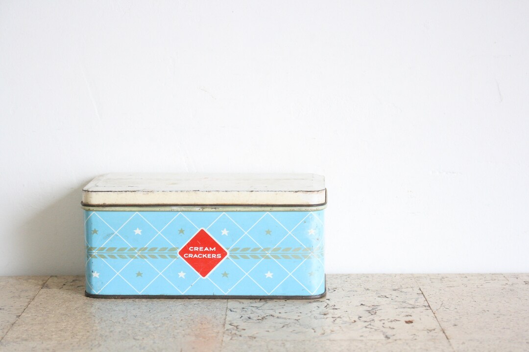 Vintage Cream Crackers Metal Tin From Patria in Holland - Etsy