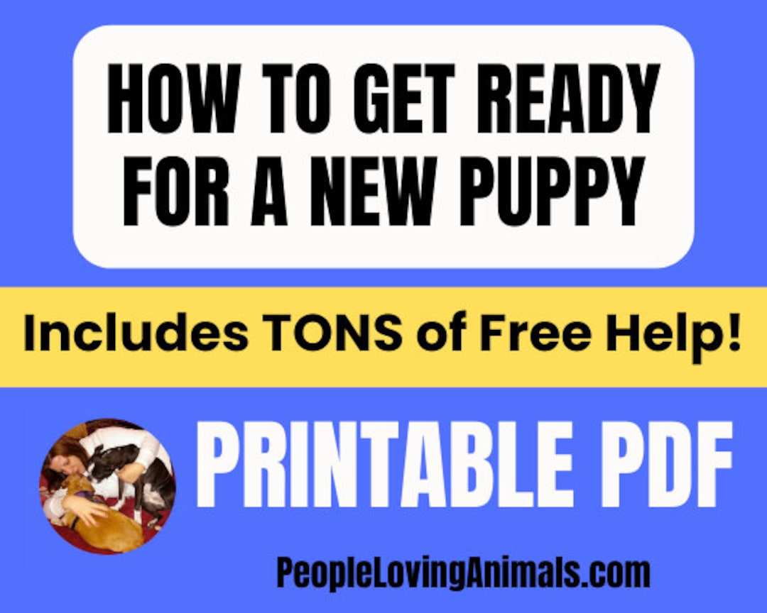 New Puppy Checklist New Puppy Gift Puppy Training Taking Care of a ...