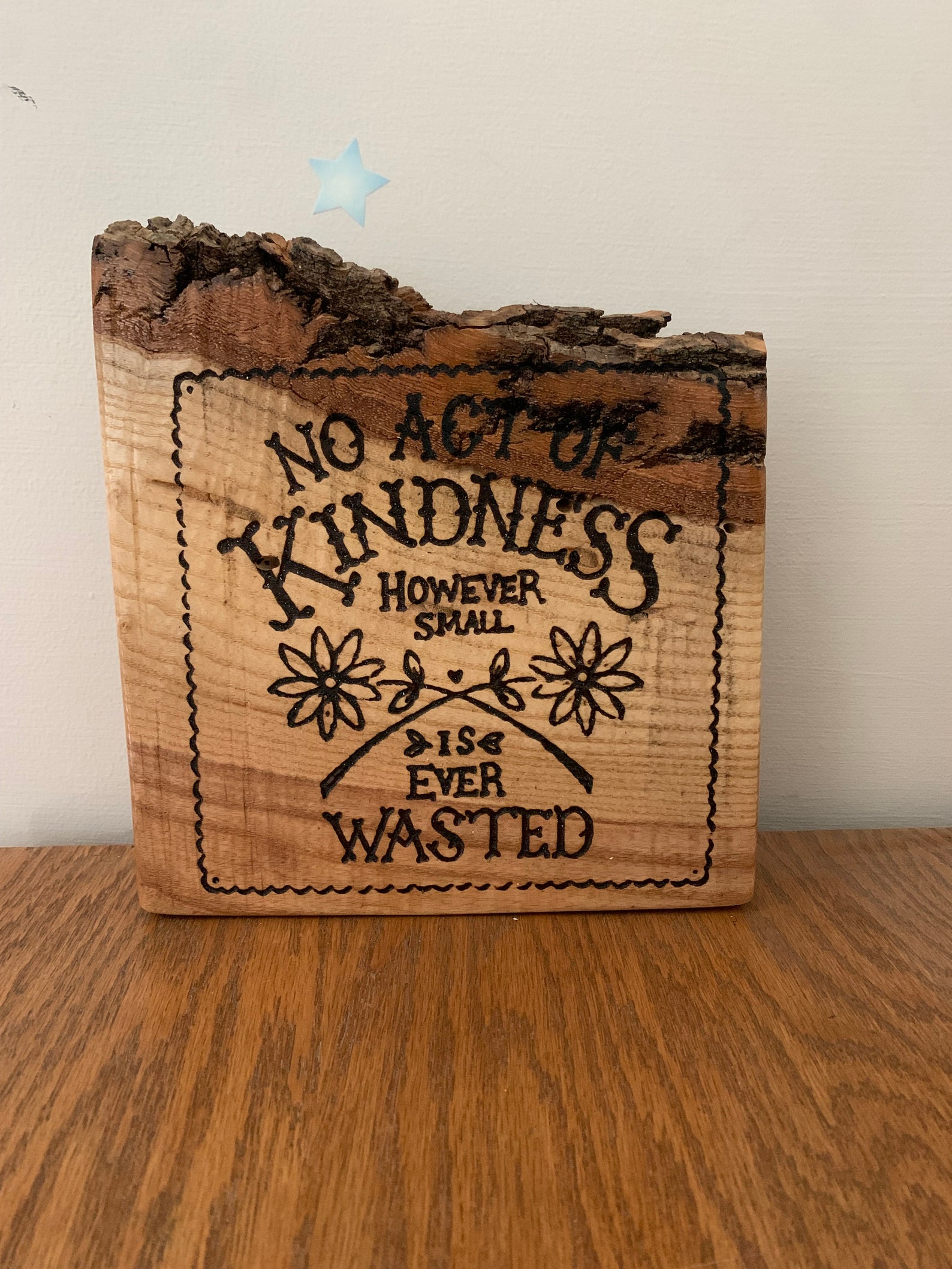 Handmade No Act of Kindness Wood Sign - Etsy