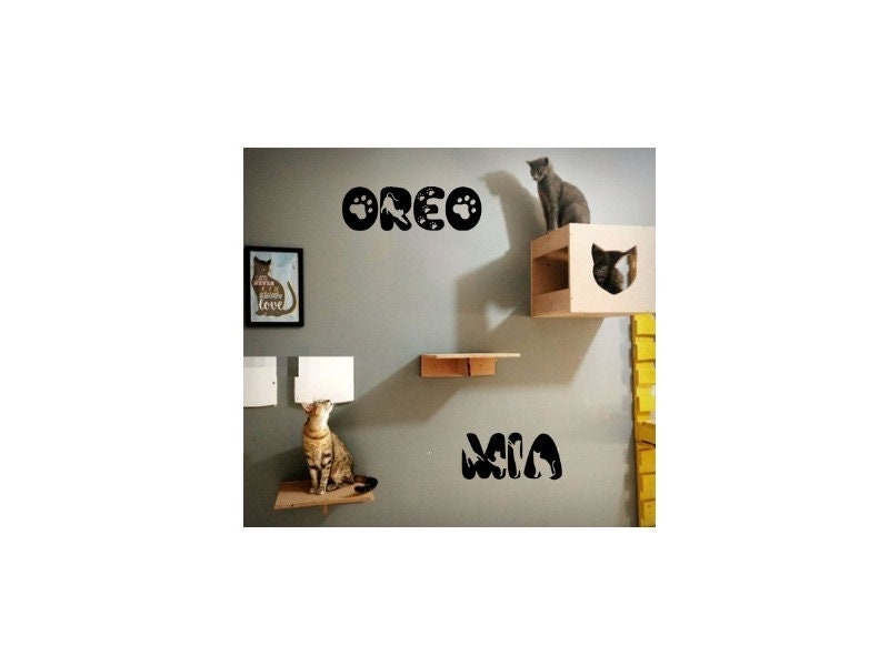 Cats Wood Wall Art, Cats Hanging Wall Art, Cats Home Gift, Cats Decor ...