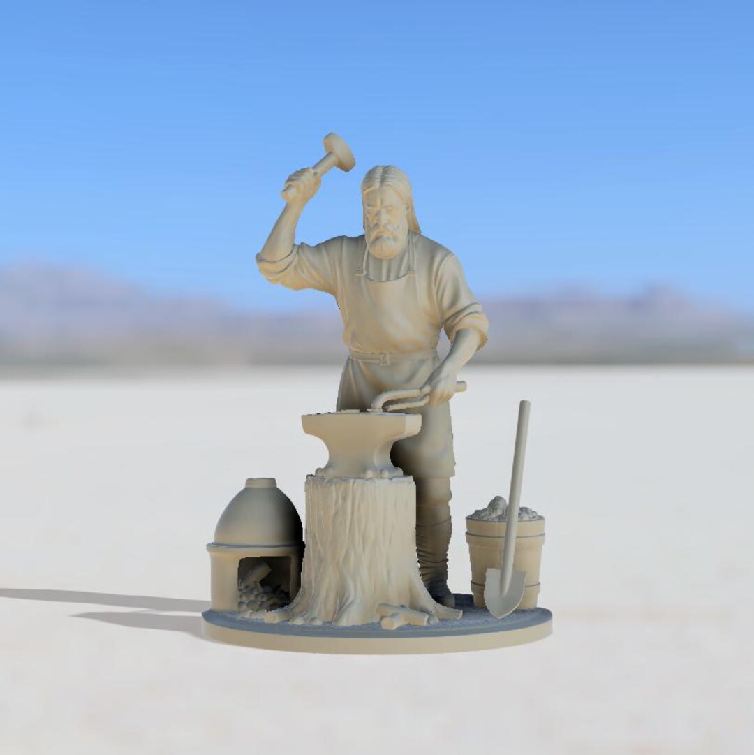 Viking Blacksmith – Detailed STL 3D Model - Etsy