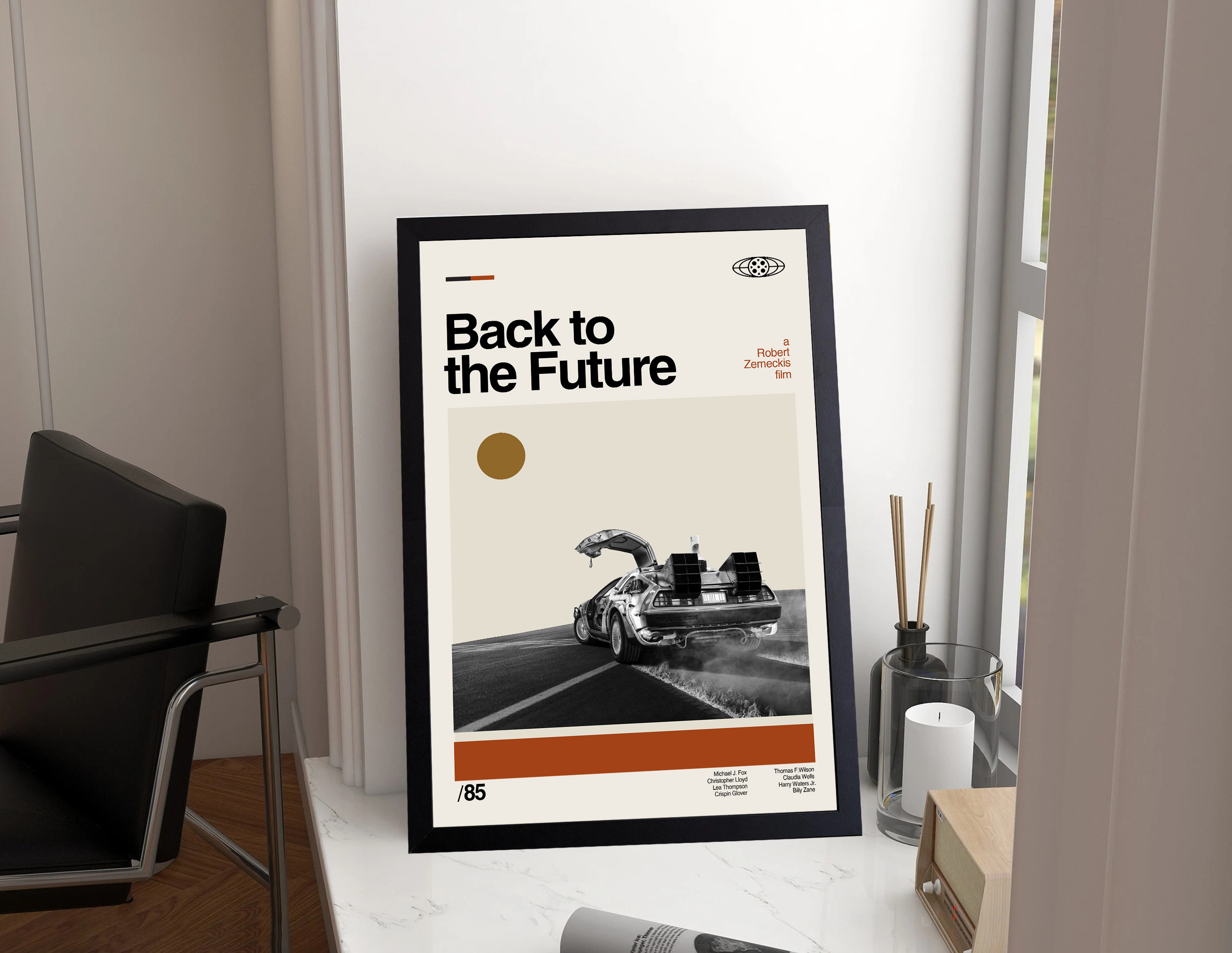 BACK To The FUTURE Movie Poster - Back To The Future Poster Designed ...