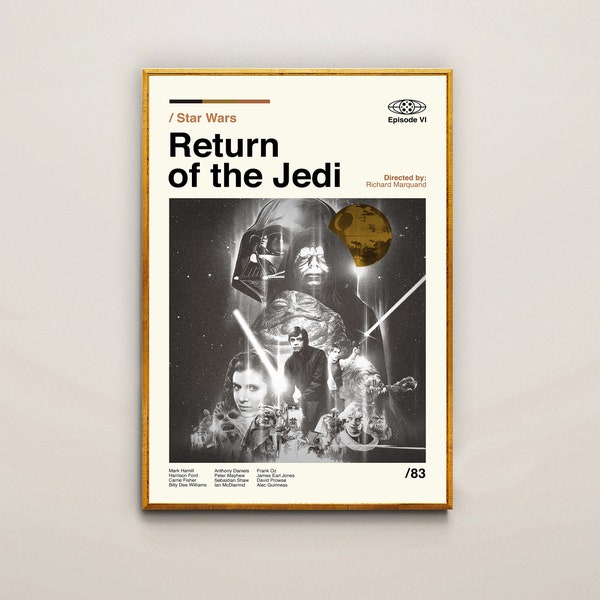 Return of the Jedi Vintage Poster - Etsy