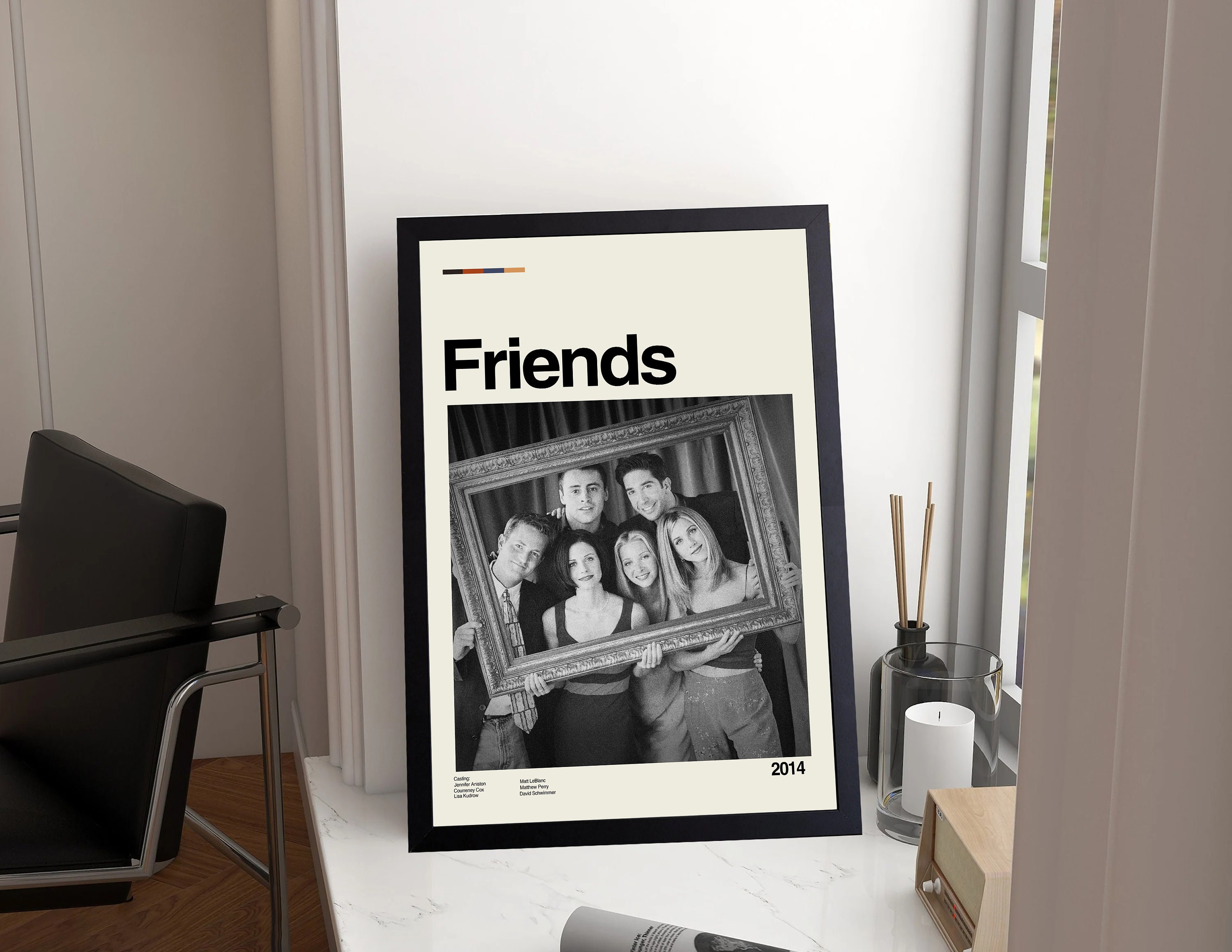 Friends Movie Poster, Friends Poster - Movie Poster, Minimalist Art ...