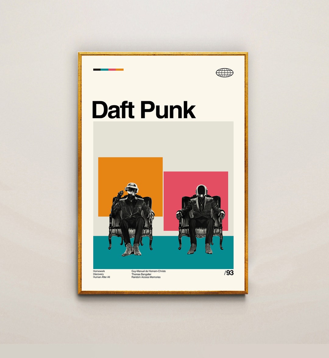 Daft Punk Movie Poster Daft Punk Print Movie Poster - Etsy