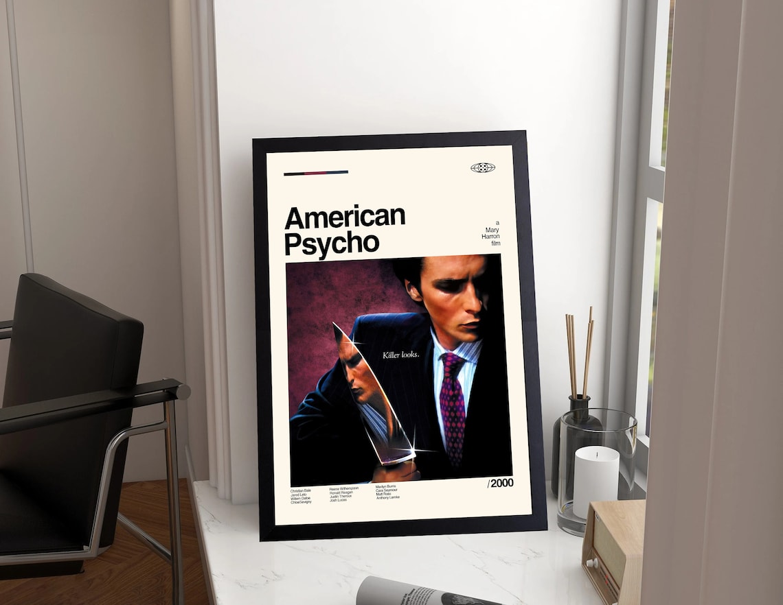 American Psycho Movie Poster American Psycho Poster Movie - Etsy