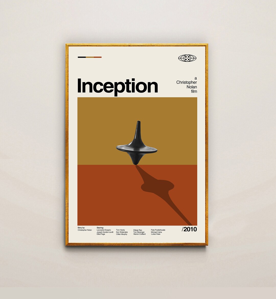 Vintage Movie Poster Inspired Inception Movie Poster - Etsy
