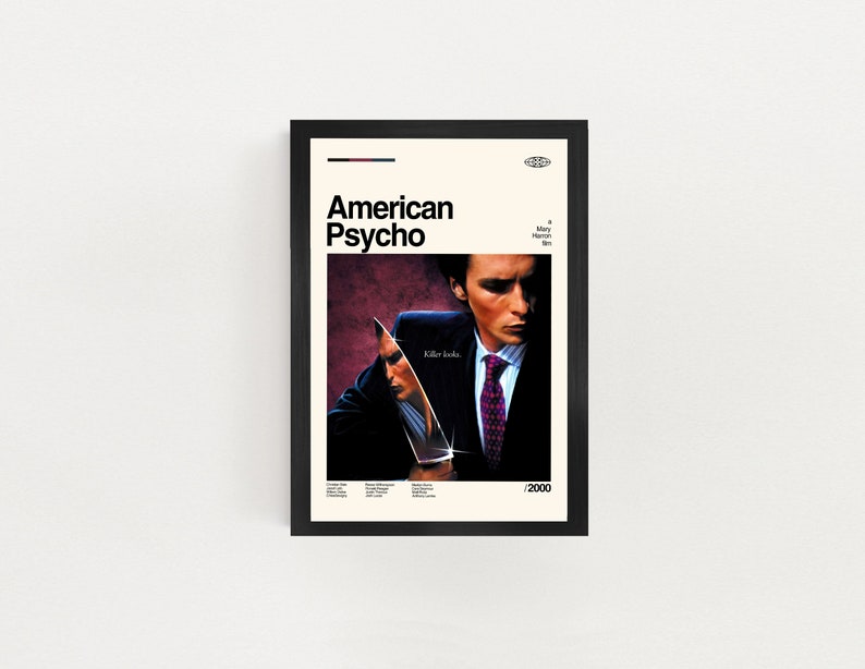 American Psycho Movie Poster American Psycho Poster Movie - Etsy