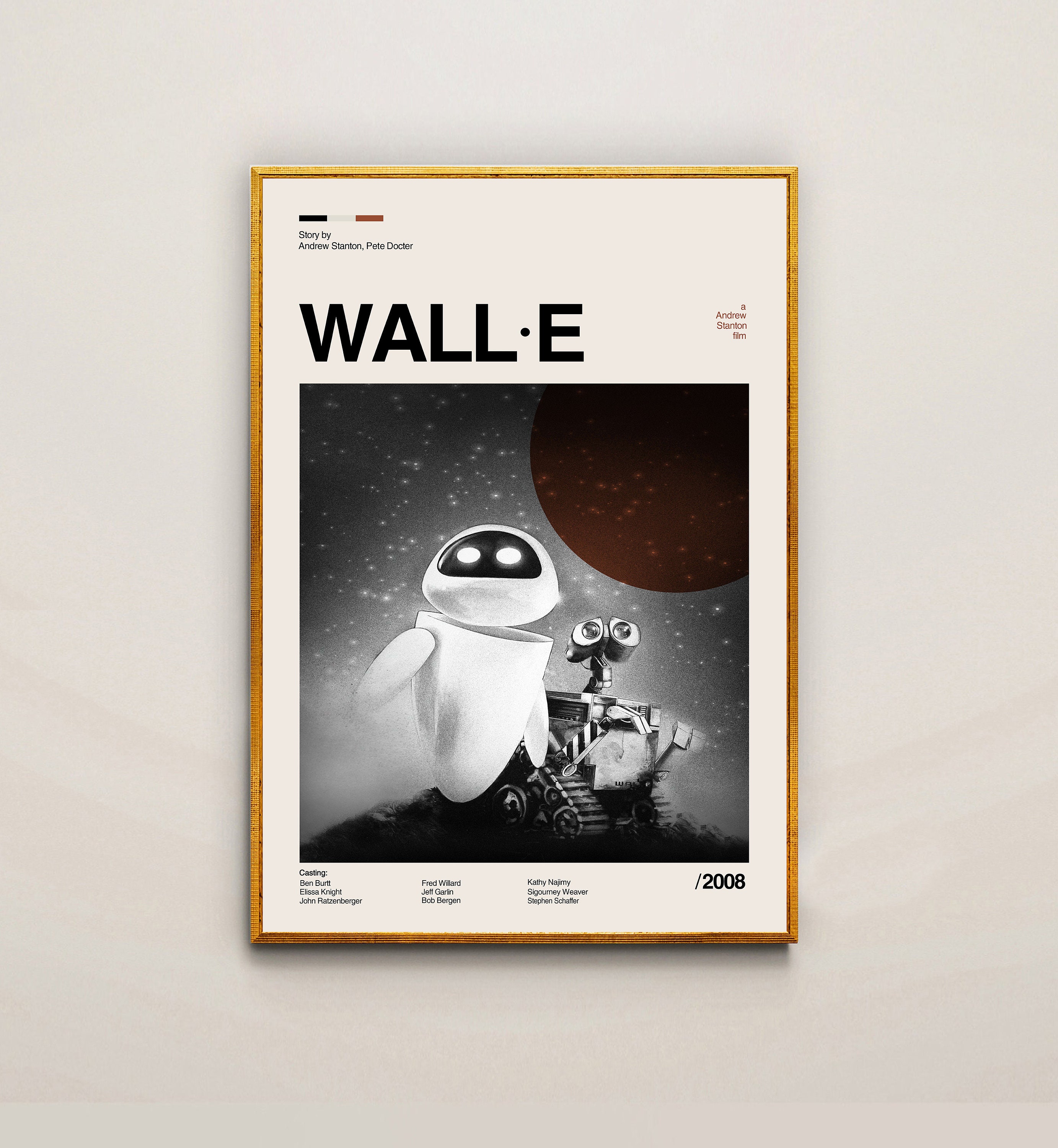 Wall E Poster Wall E Movie Movie Poster Minimalist Art - Etsy UK